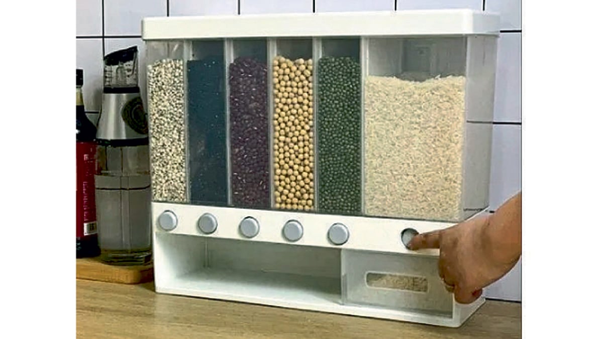 किचन गॅजेट्स : ग्रेन डिस्पेन्सर | Sakal