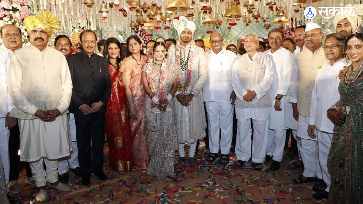 Pratik Patil Marriage Photo : NCPच्या पाटलांच्या मुलाचा शाही लग्नसोहळा ...