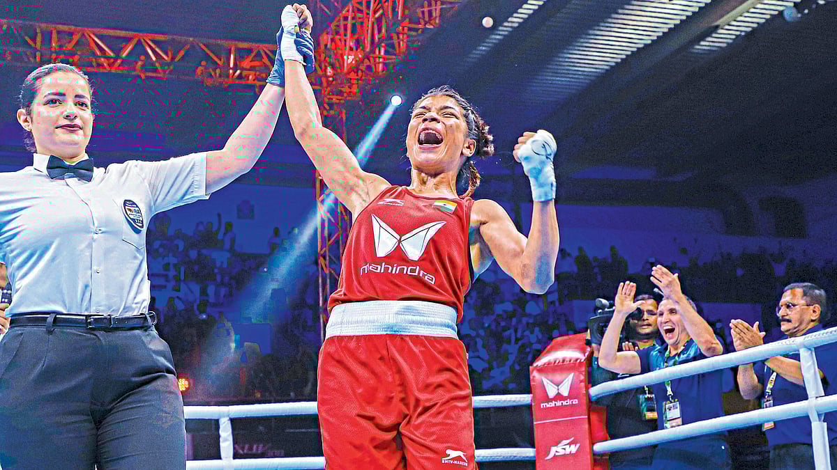 World Boxing Championships : भारताचा पदकांचा चौकार ; निखत, लवलिनाचाही ...