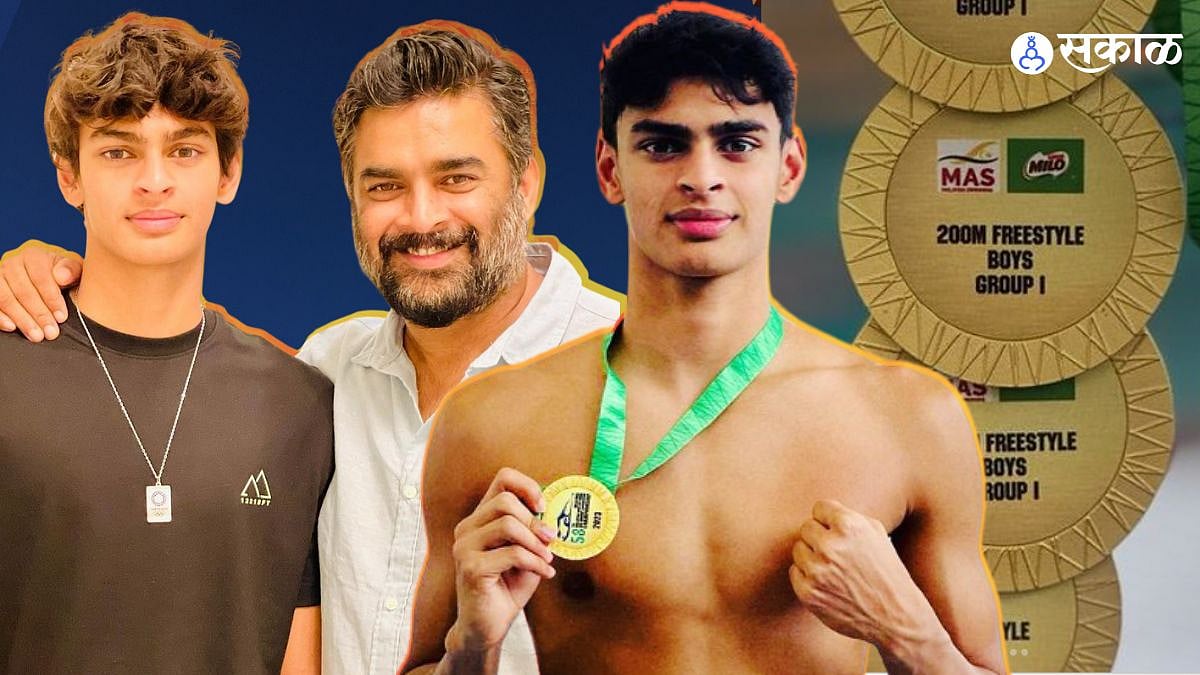 लेकाची पाच गोल्ड मेडलची कमाई, बापाच्या डोळ्यात पाणी!..| R Madhavan Son ...