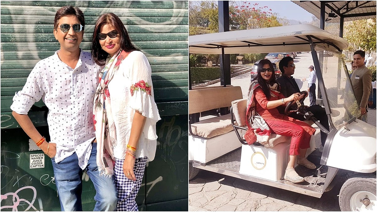 'तुझको गाड़ी चलाना न आया मगर, मेरी गाडी...'|Kumar Vishwas wife Manju ...