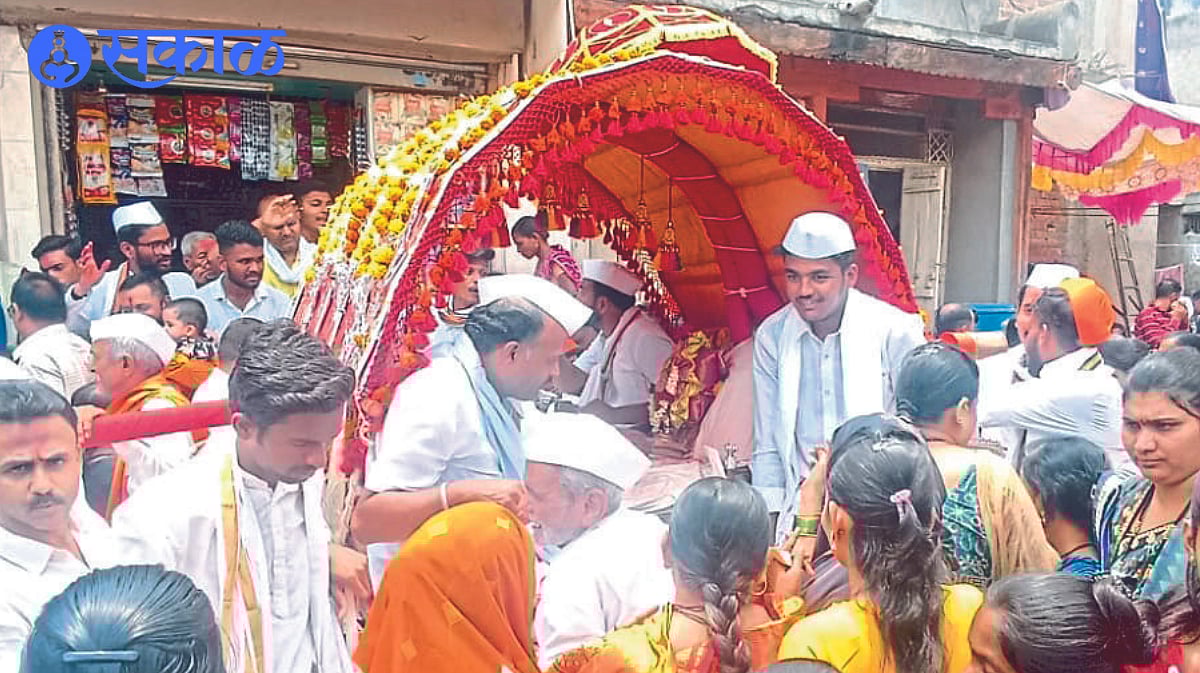 Sakharam Maharaj Yatrotsav : संत सखाराम महाराजांचा जयघोष; बोरी नदीपात्र ...