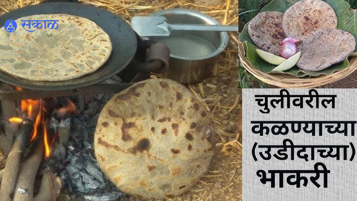 Khandeshi Kalnyachi Bhakri: गोष्ट चवदार खान्देशी कळण्याची भाकरीची ? | Sakal