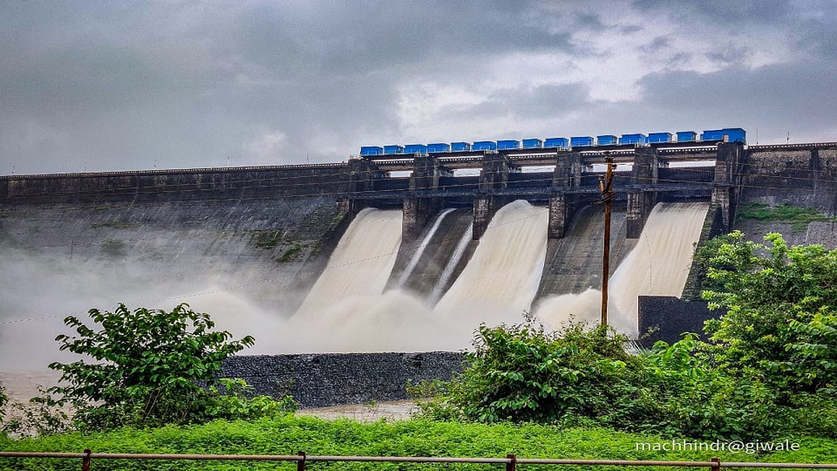 पालघर जिल्ह्याची पाण्याची चिंता मिटली, धामणी धरण तुडूंब | Sakal