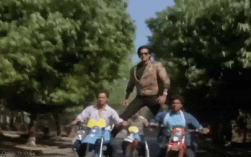 Ajay Devgan In Singham On Bike