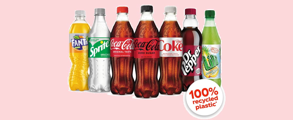 Coca-Cola GB to opt 100% recycled plastic in all on-the-go sized bottles