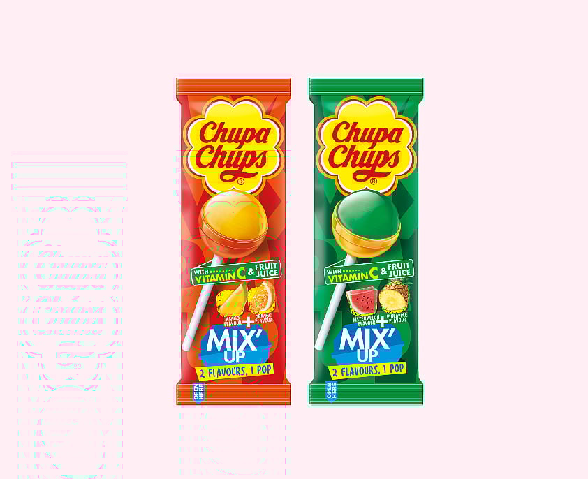 Chupa Chups introduces dual-flavored Mix Up Lollipop