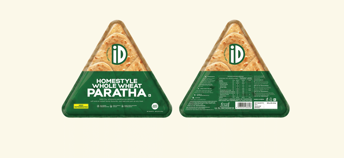 iD Fresh Food launches Homestyle Whole Wheat Triangular Parathas
