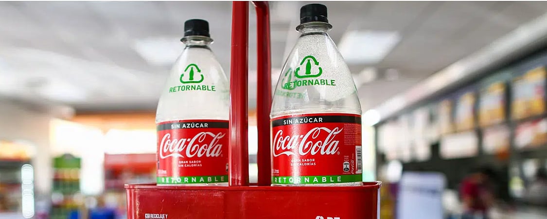Coca-Cola aims to have at least 25% reusable packaging by 2030