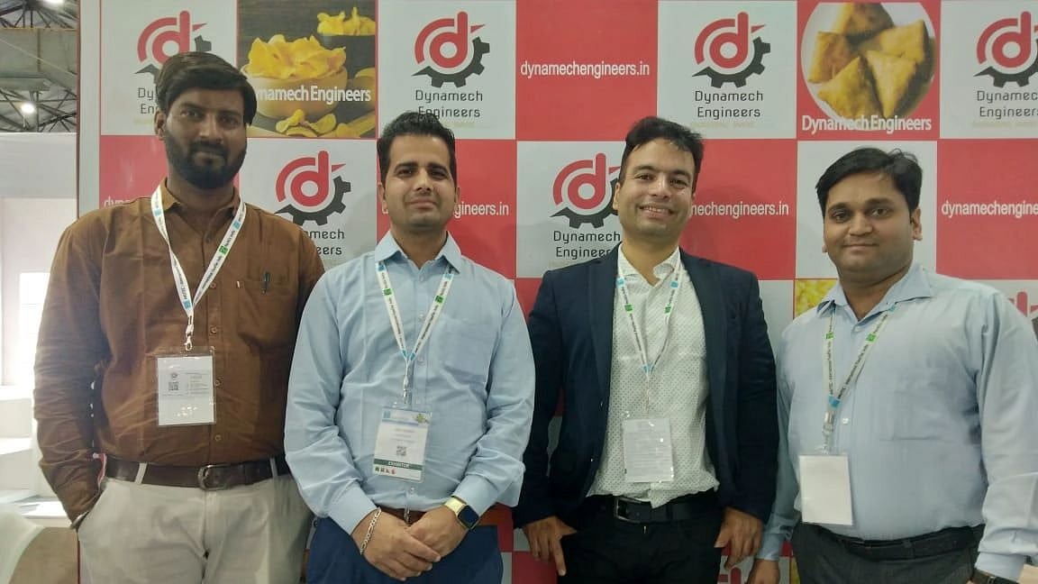 Dynamech Engineers displays new machine for potato fries at ANUTEC India