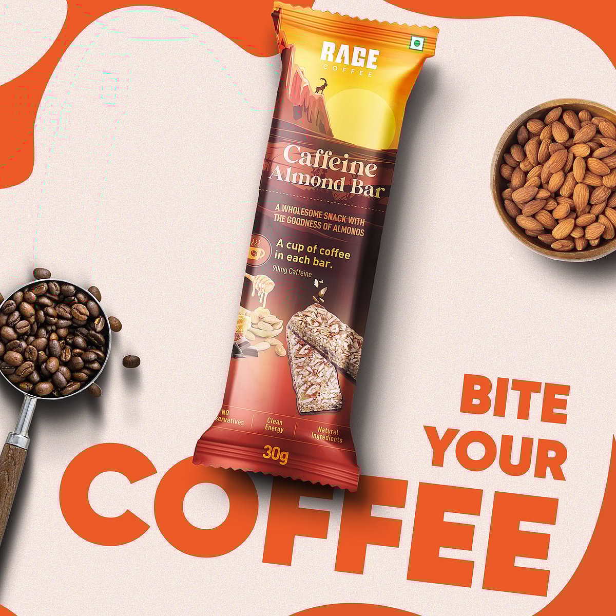 Rage Coffee launches caffeine bars and cookies