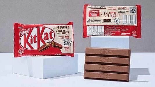 Have a paper-wrapped break with KitKat