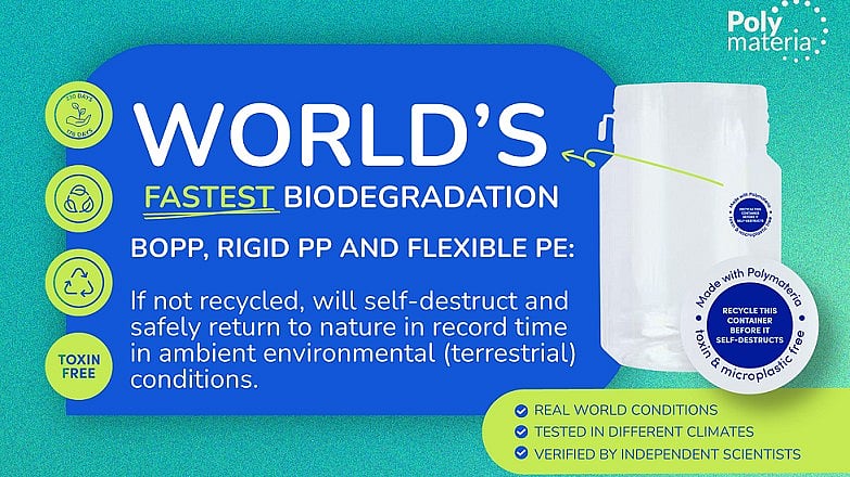 Toppan and Polymateria release ‘Biotransformed’ packaging that can ...