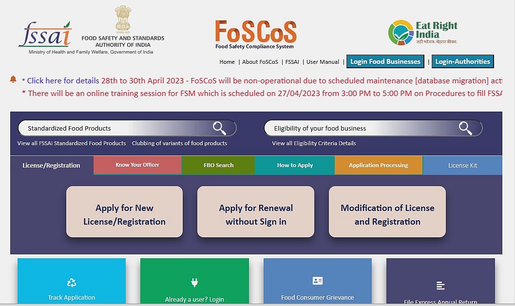 FSSAI’s FoSCoS web application to be now available in regional languages