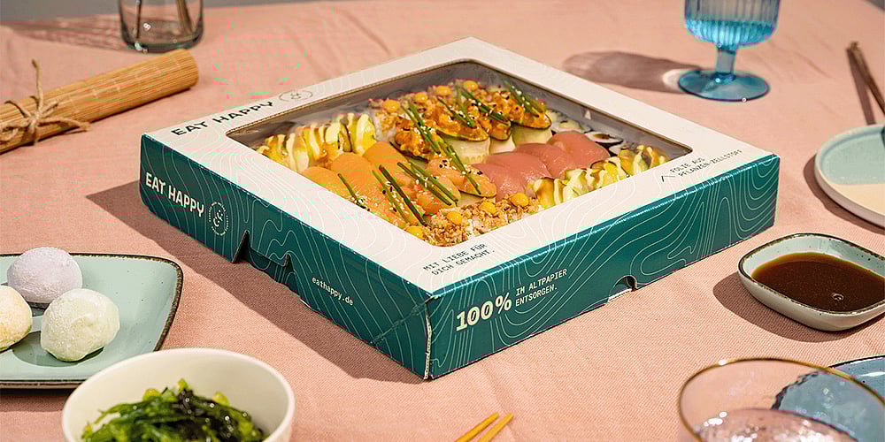DS Smith and Eat Happy partner to develop fully recyclable sushi trays