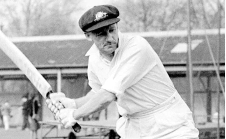 Sir Donald Bradman's bat, with which he scored two triple-centuries in ...