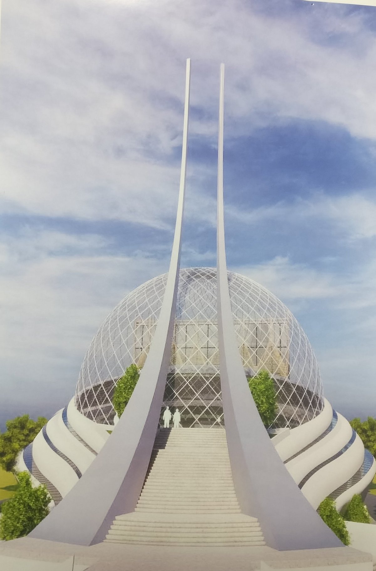 3D design of new Ayodhya mosque, hospital unveiled by UP Sunni Waqf ...