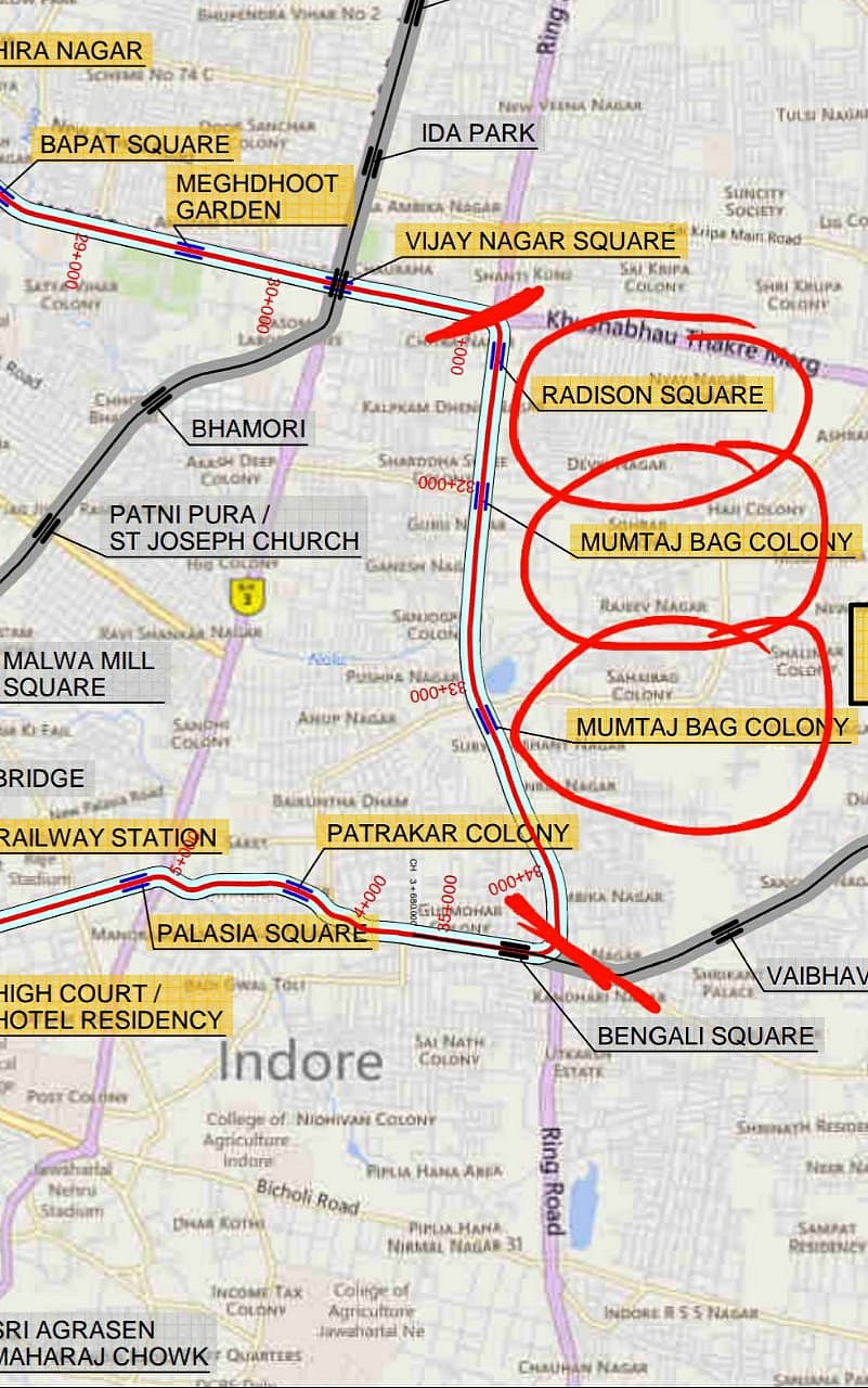 Indore: Proposed flyovers on Ring Road will impede metro rail ...