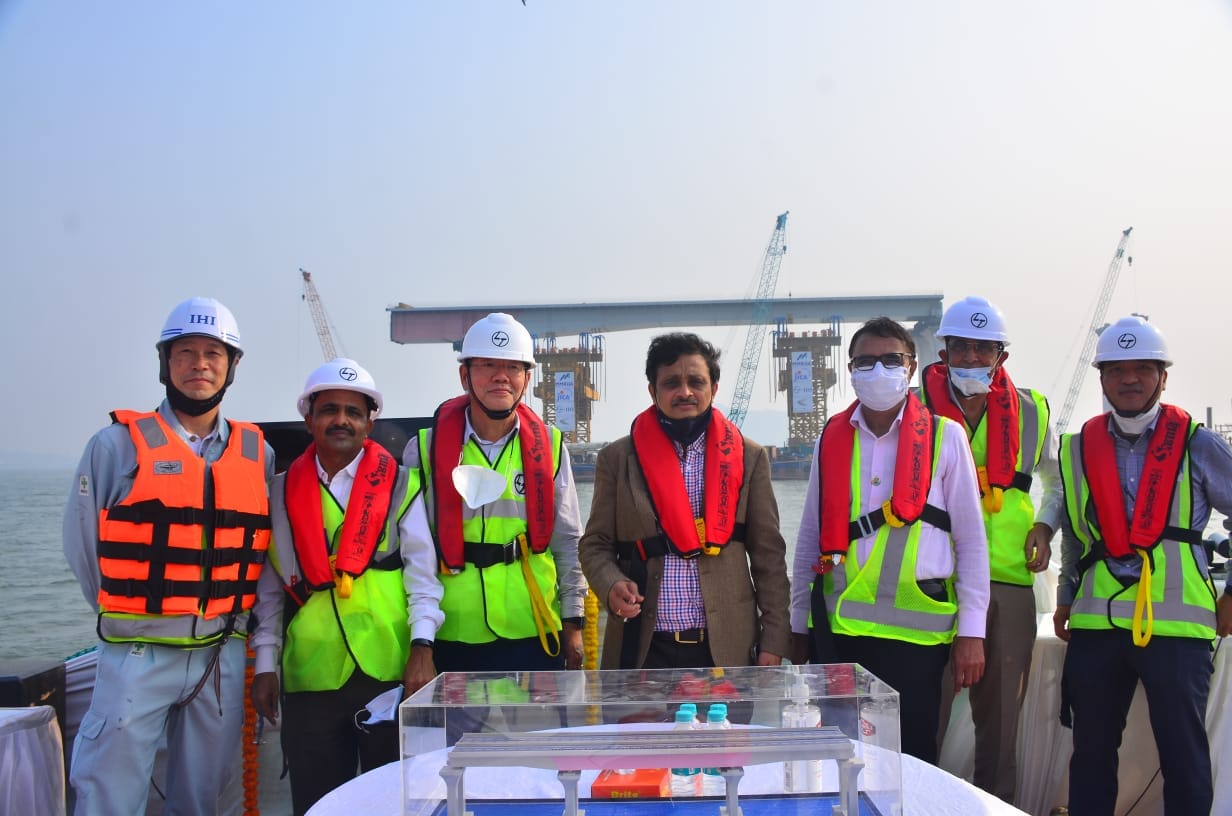 India’s largest sea bridge 'MTHL' OSD span of 119 meters, weighting ...