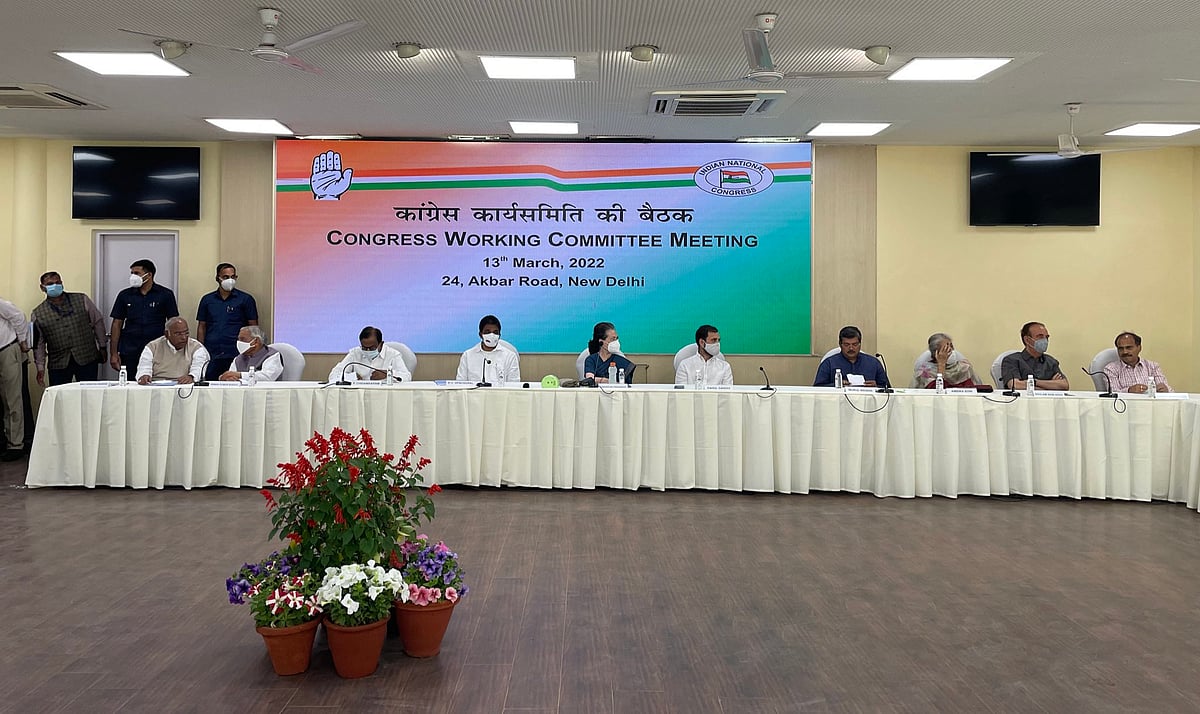 Watch Video: Congress Working Committee meets to discuss recent poll ...