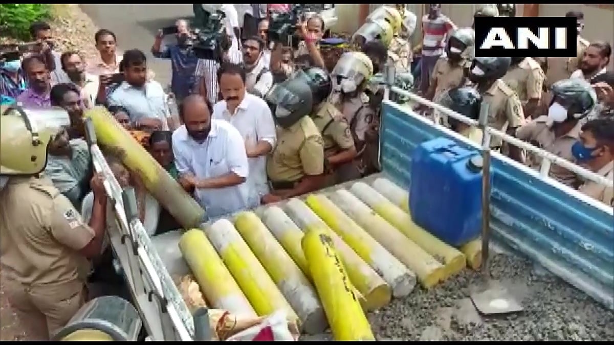 Protest in Kerala against controversial Silver Line Project