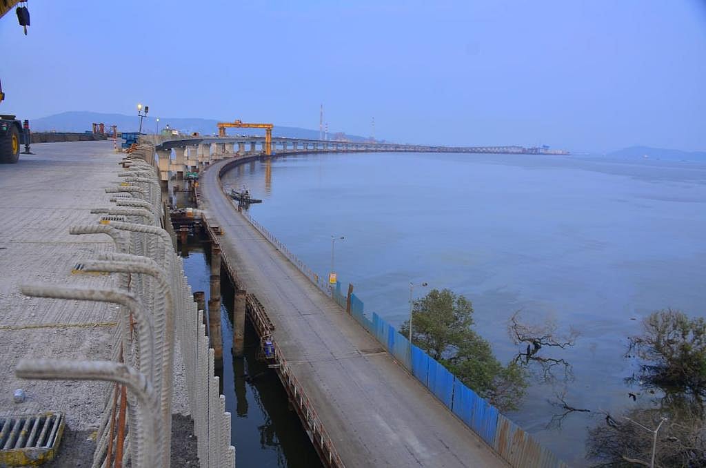 Mumbai Trans Harbour Sea Link project: Package 1 4 kilometres road work ...