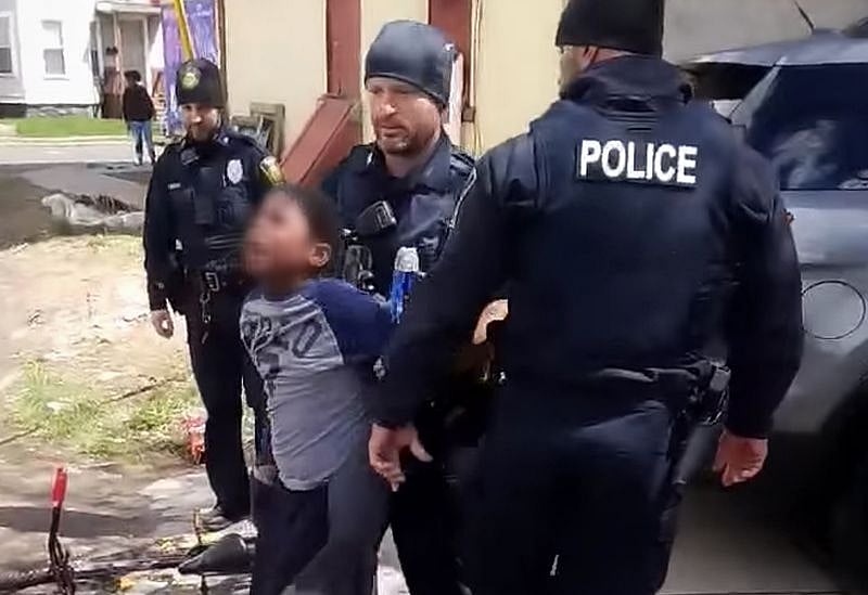 Watch video: US cops detaining crying 8-year-old sparks outrage