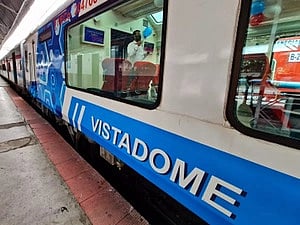 Mumbai-Gandhinagar Shatabdi Express gets a Vistadome coach