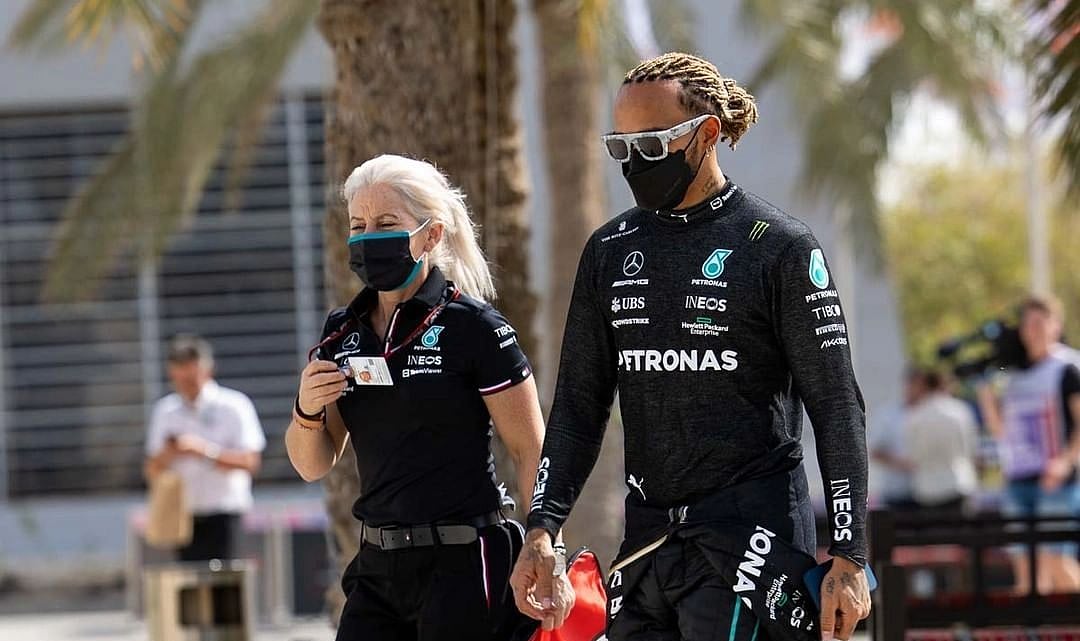 Watch Video: F1 star Lewis Hamilton pushes Mercedes physio into river ...