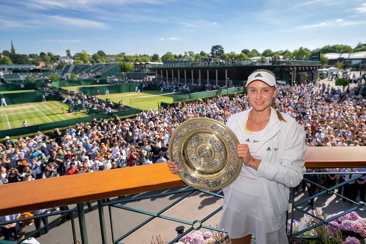 Watch Video: Wimbledon champ Elena Rybakina tears up when asked about ...