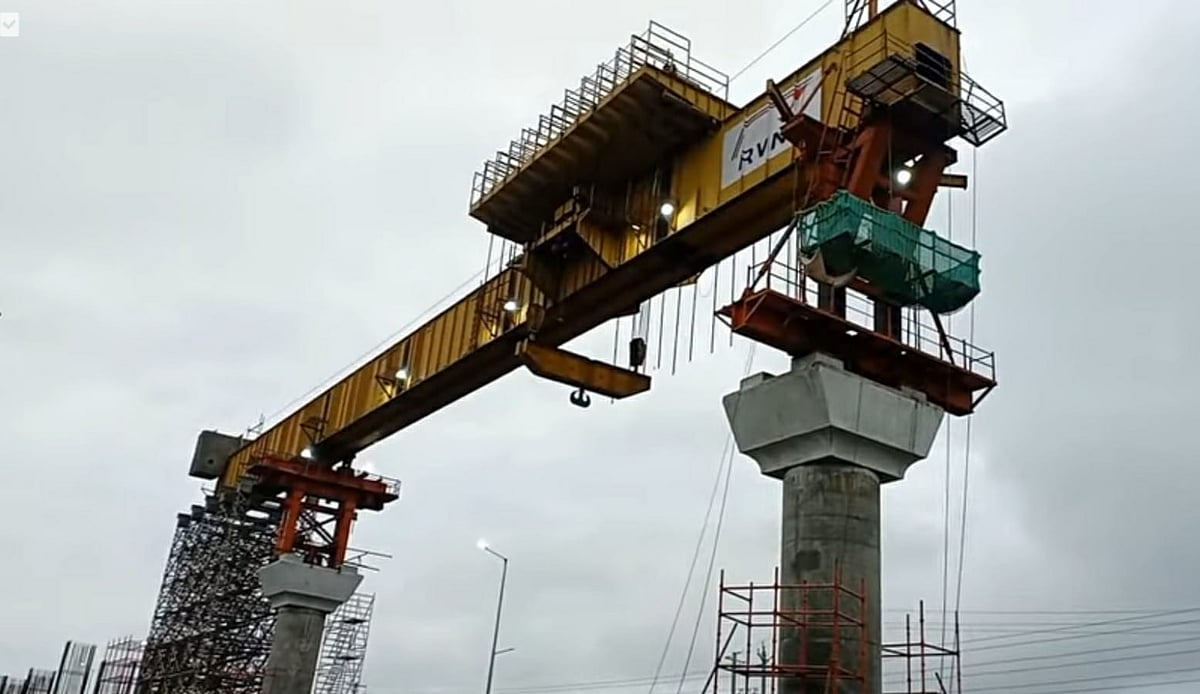 Indore: Metro rail work paced up, segment launchers installed