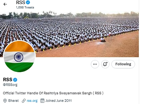 RSS changes display picture of its social media handles to tricolour ...