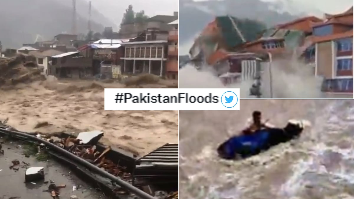 Pakistan floods trends on Twitter with dramatic videos of gushing torrents