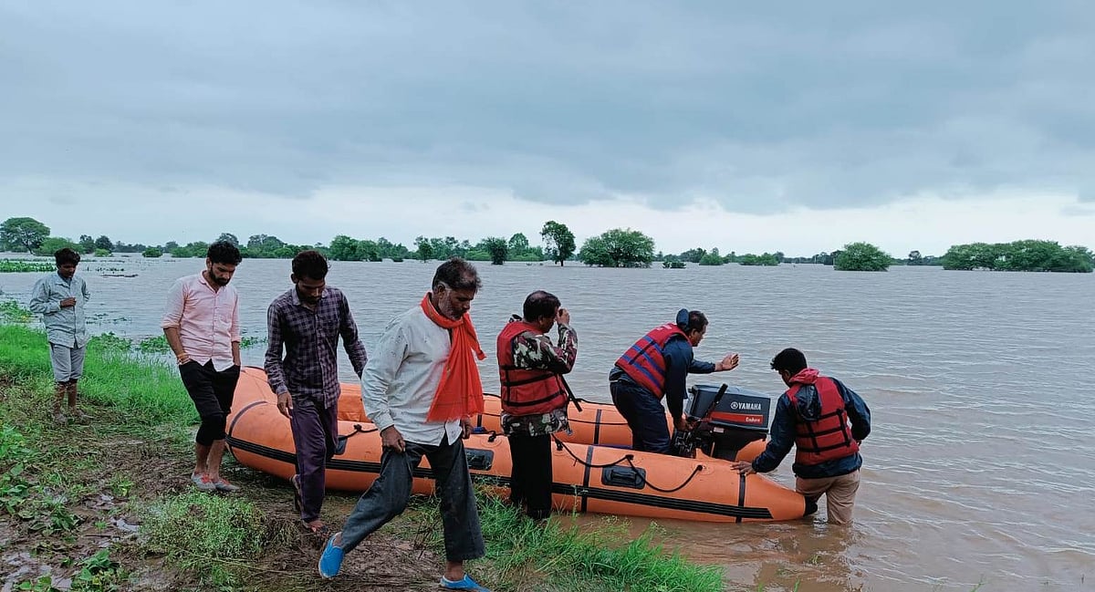 MP: Over 2,500 people shifted away from flood-hit areas in Guna dist