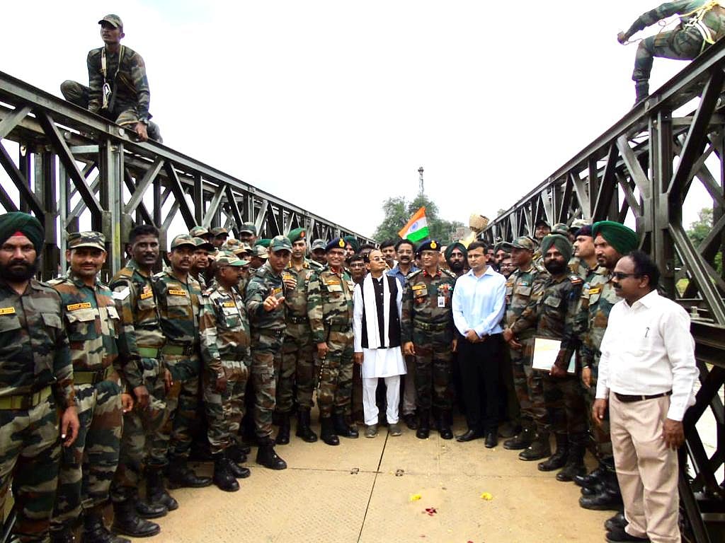 Bhopal: Engineers of Sudarshan Chakra Corps lay Bailey Bridge in record ...