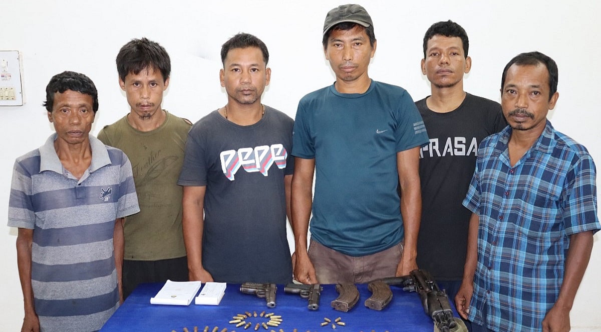 Tripura: Four NLFT militants surrender with sophisticated weapons