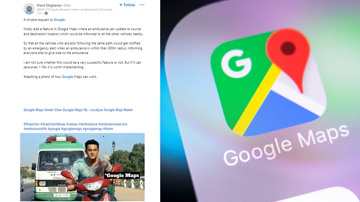 Linkedin user requests Google Maps to add special feature for emergency ...