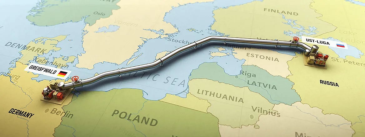 Russia's two Nord Stream pipelines leak into the Baltic Sea, causing ...