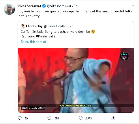 WATCH: Rapper EPR Iyer slams 'Sar Tan Se Juda' slogan in his new track ...