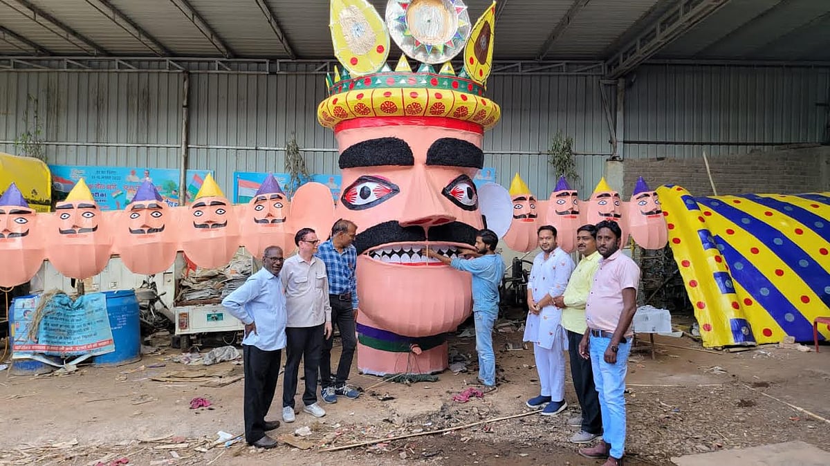 Ravana Dahan: 75-feet high effigy to be burnt in Mandsaur