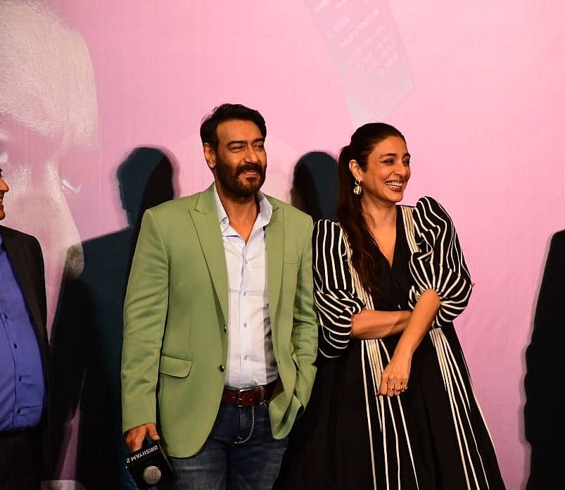 Photos: Ajay Devgn, Tabu, Shriya Saran at Drishyam 2 trailer launch
