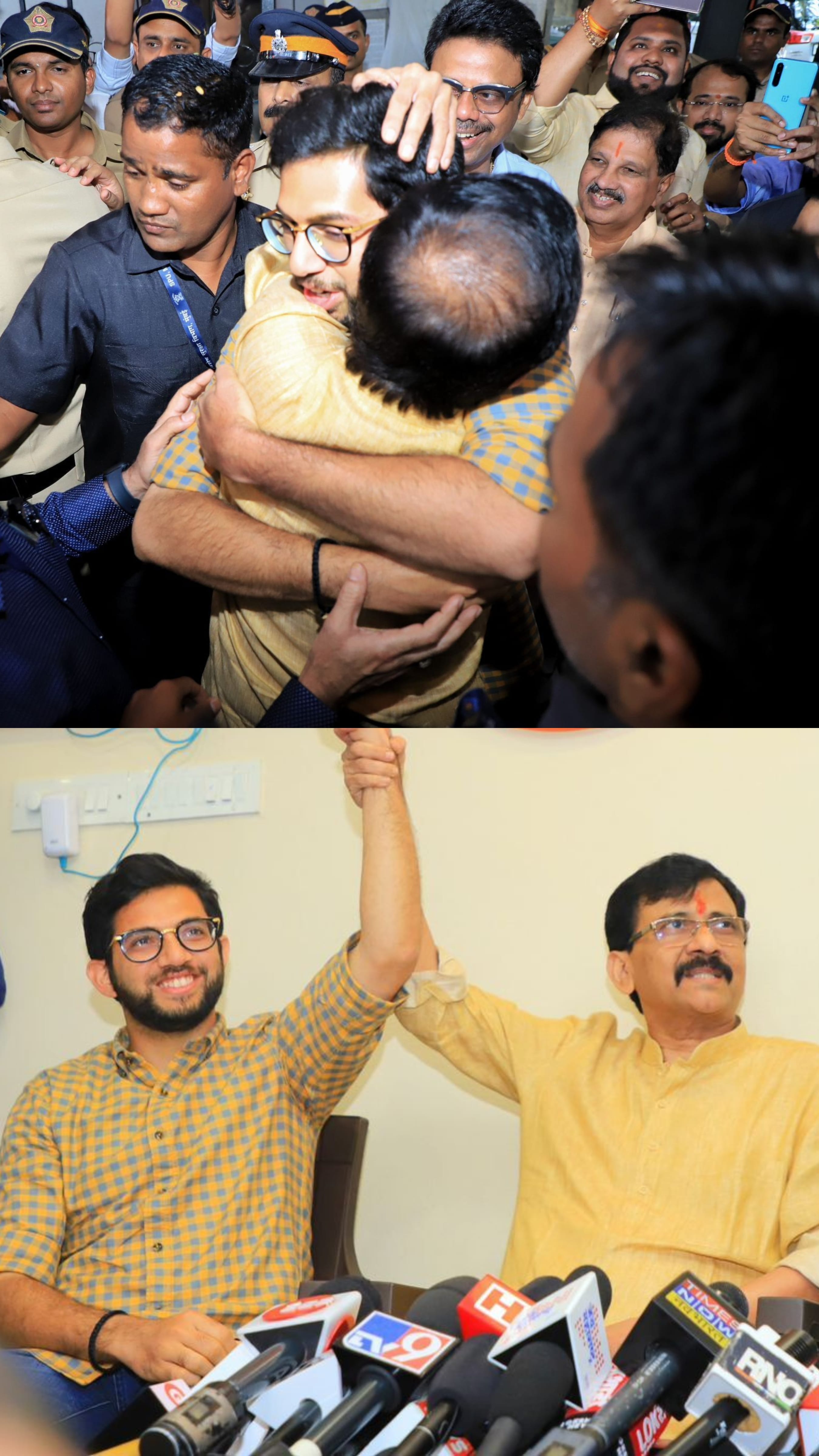 In Pics: Sanjay Raut's grand welcome at Matoshree