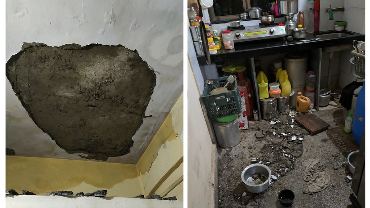 Navi Mumbai: Close shave for residents, as kitchen ceiling plaster ...
