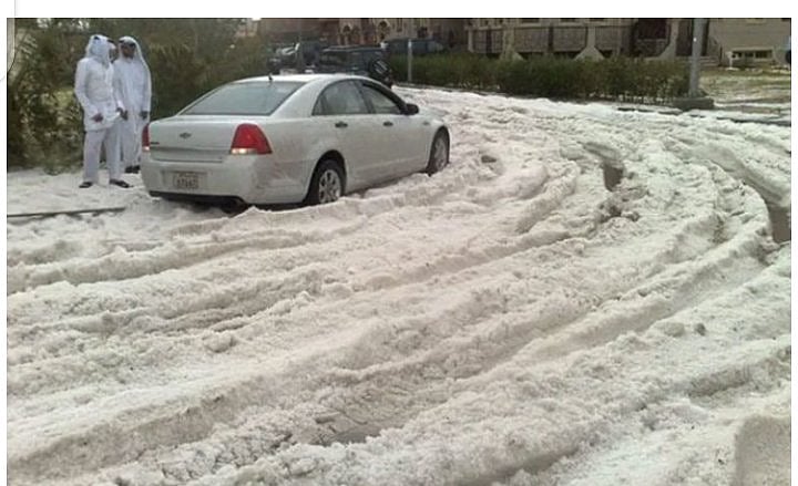Kuwait hit by heavy rain, lightning, hail storms; temperatures drop ...