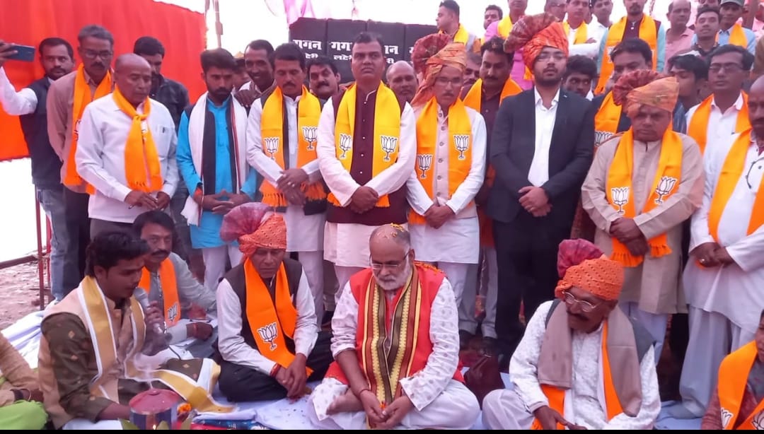 Madhya Pradesh: Legislator Umakant Sharma performs Bhoomi Poojan of bus ...