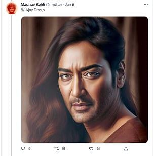 In pics: AI creates gender-swap portrait of popular celebs from India