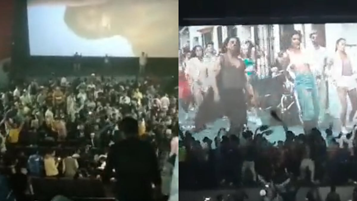 Pathaan: Excited SRK fans dance near screen and break seats, exhibitors ...