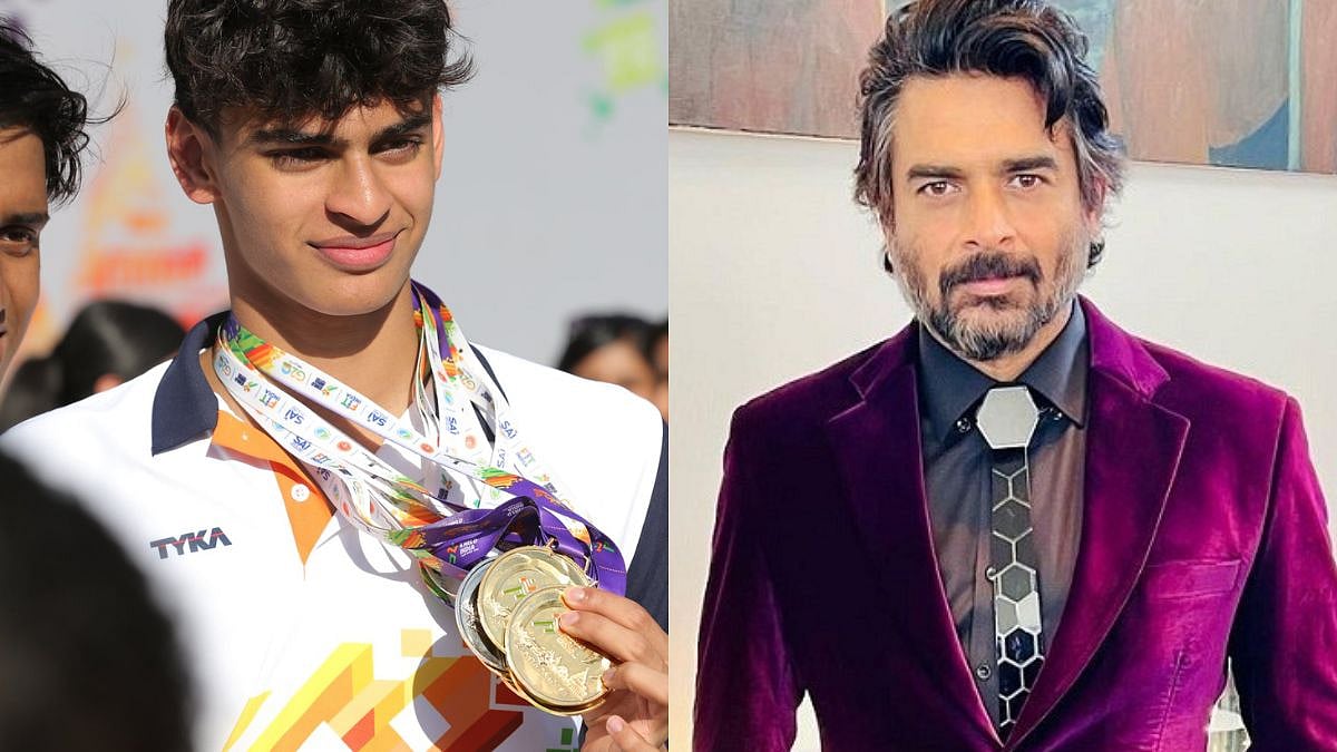 R Madhavan celebrates as son Vedaant wins 7 medals at Khelo India 2023 ...