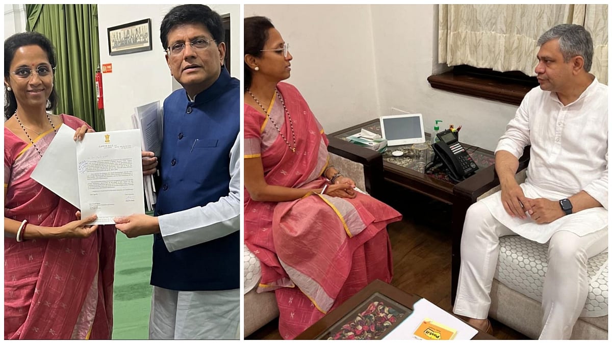Supriya Sule approaches union ministers to resolve train passengers ...