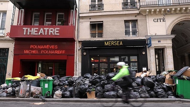 WATCH: Streets of Paris turn into a garbage dump yard, as pension ...